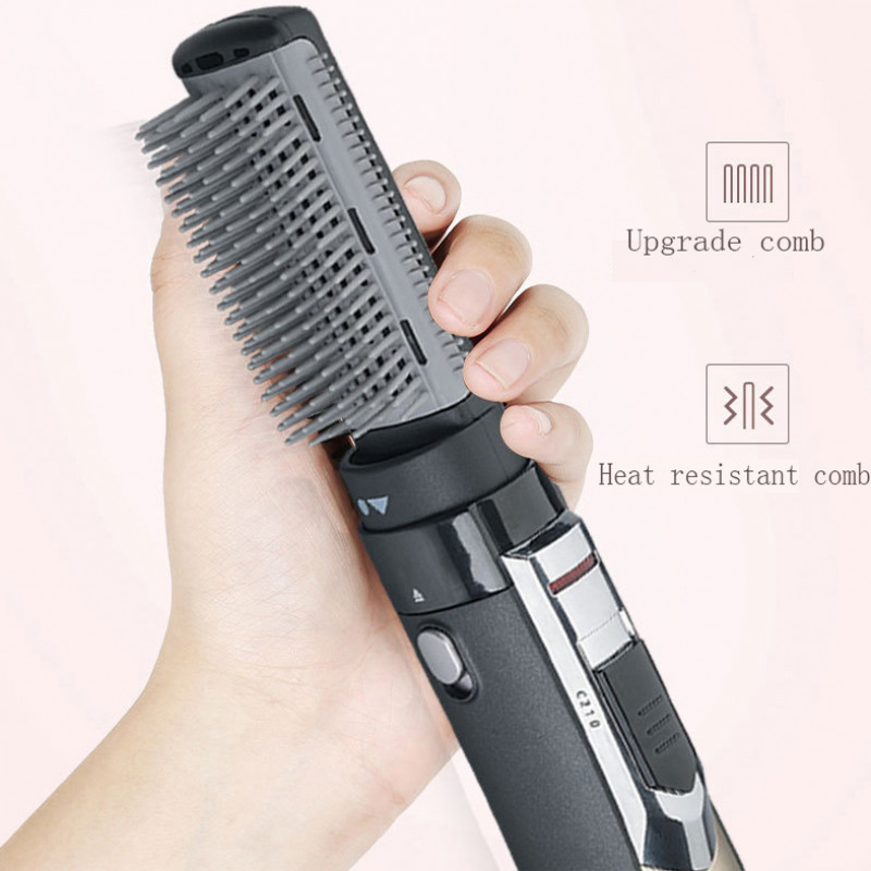 4 in 1 Electric Hair Brush Dryer Curling One-Step Hair Volumizer Straightener Styling Heating ...